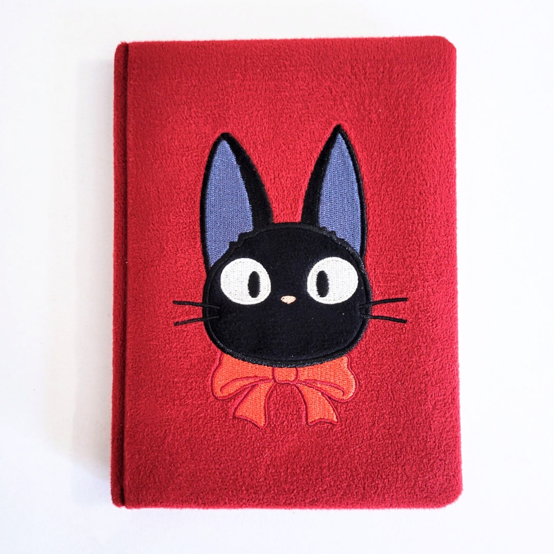 Kiki's Delivery Service Jiji Cat Red Plush Journal Notebook, Studio ...