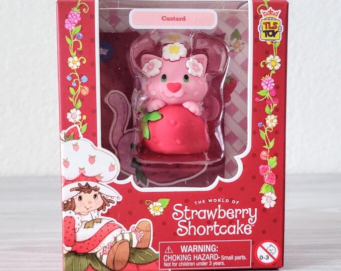 Strawberry Shortcake Custard Cat With Strawberry Easter Toy Figure New ...
