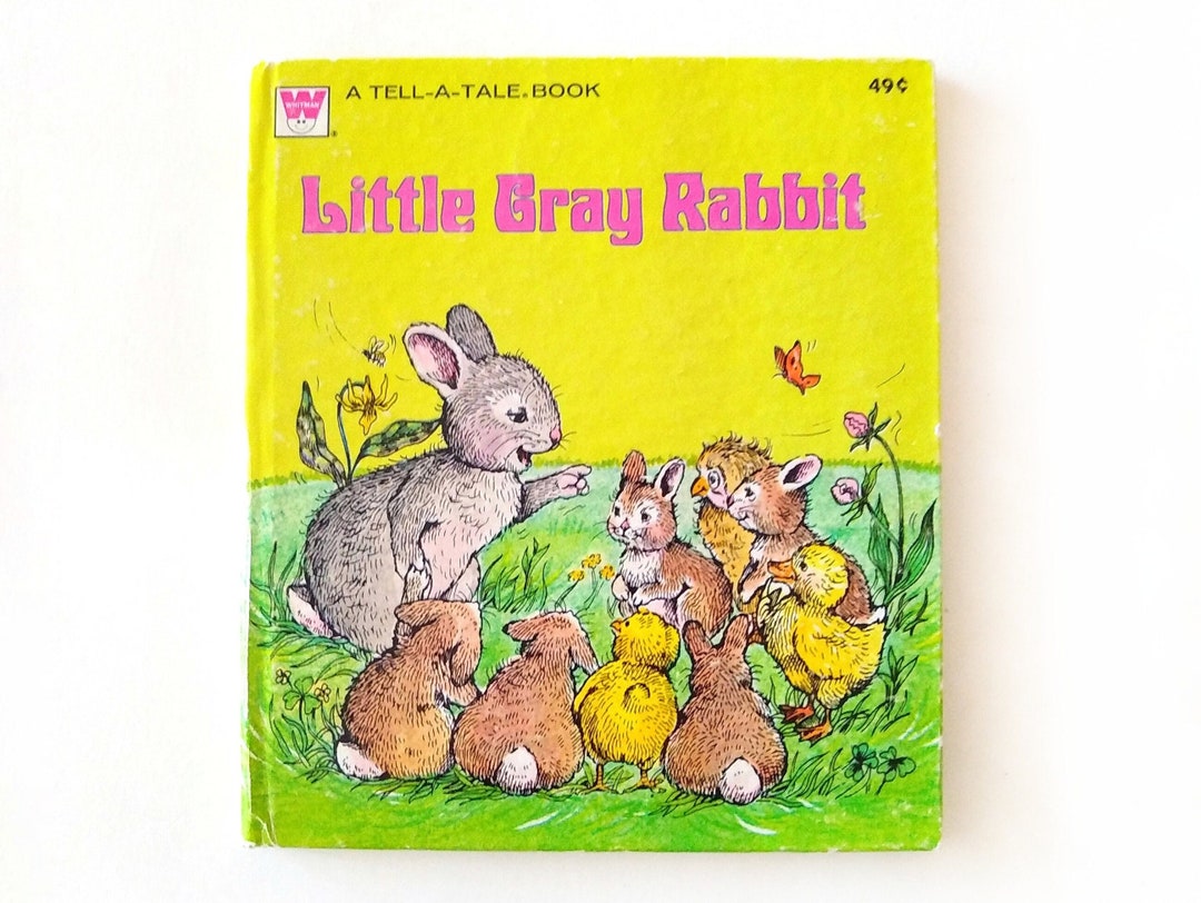 Little Gray Rabbit 1979 Vintage Tell A Tale Book by Joan Chase - Etsy