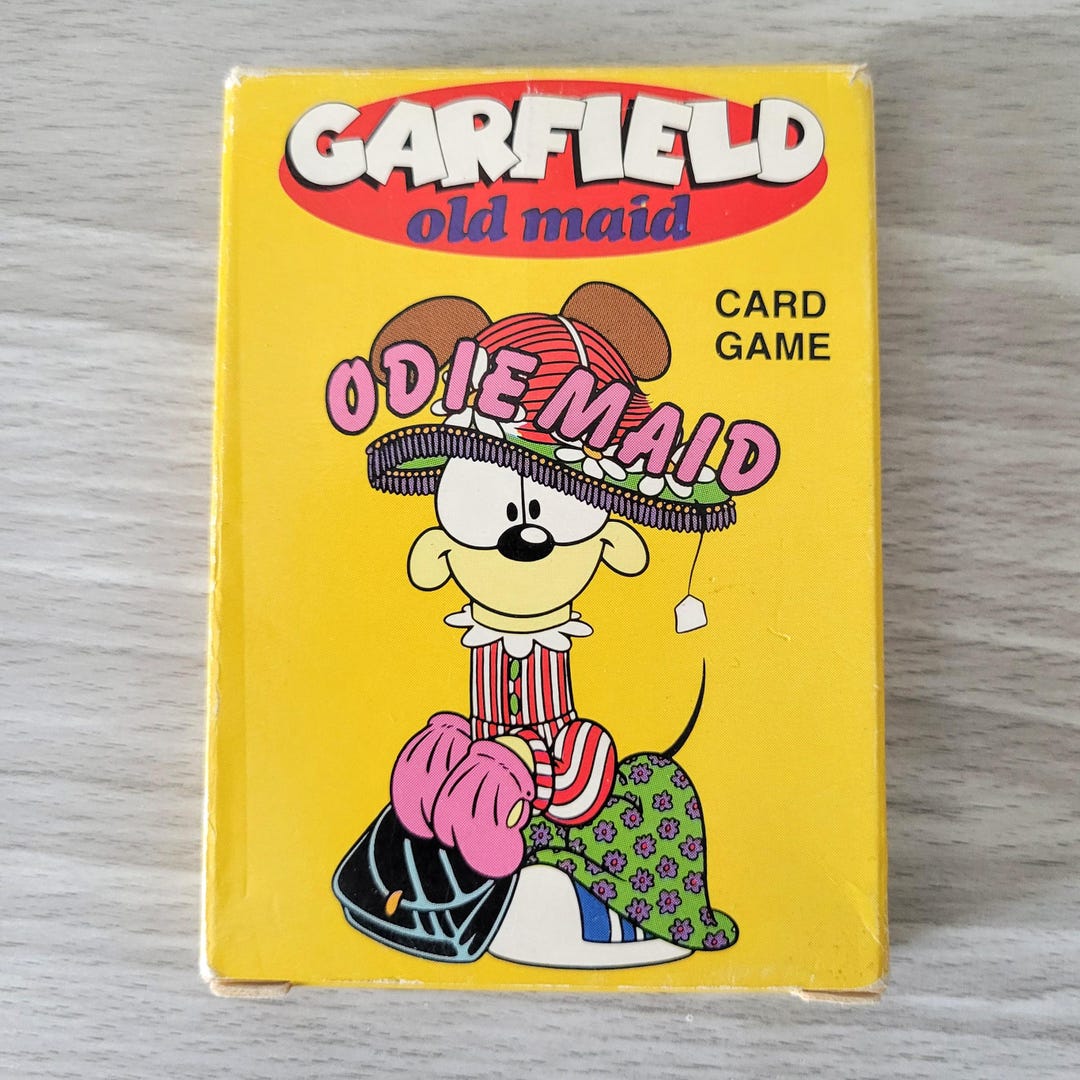 Vintage Garfield Odie Maid Old Maid Card Game COMPLETE 1970s 1980s ...