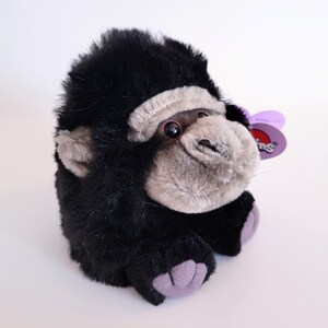 Puffkins Max the Gorilla Mini Plush Toy With Tags, Vintage 90s Swibco ...