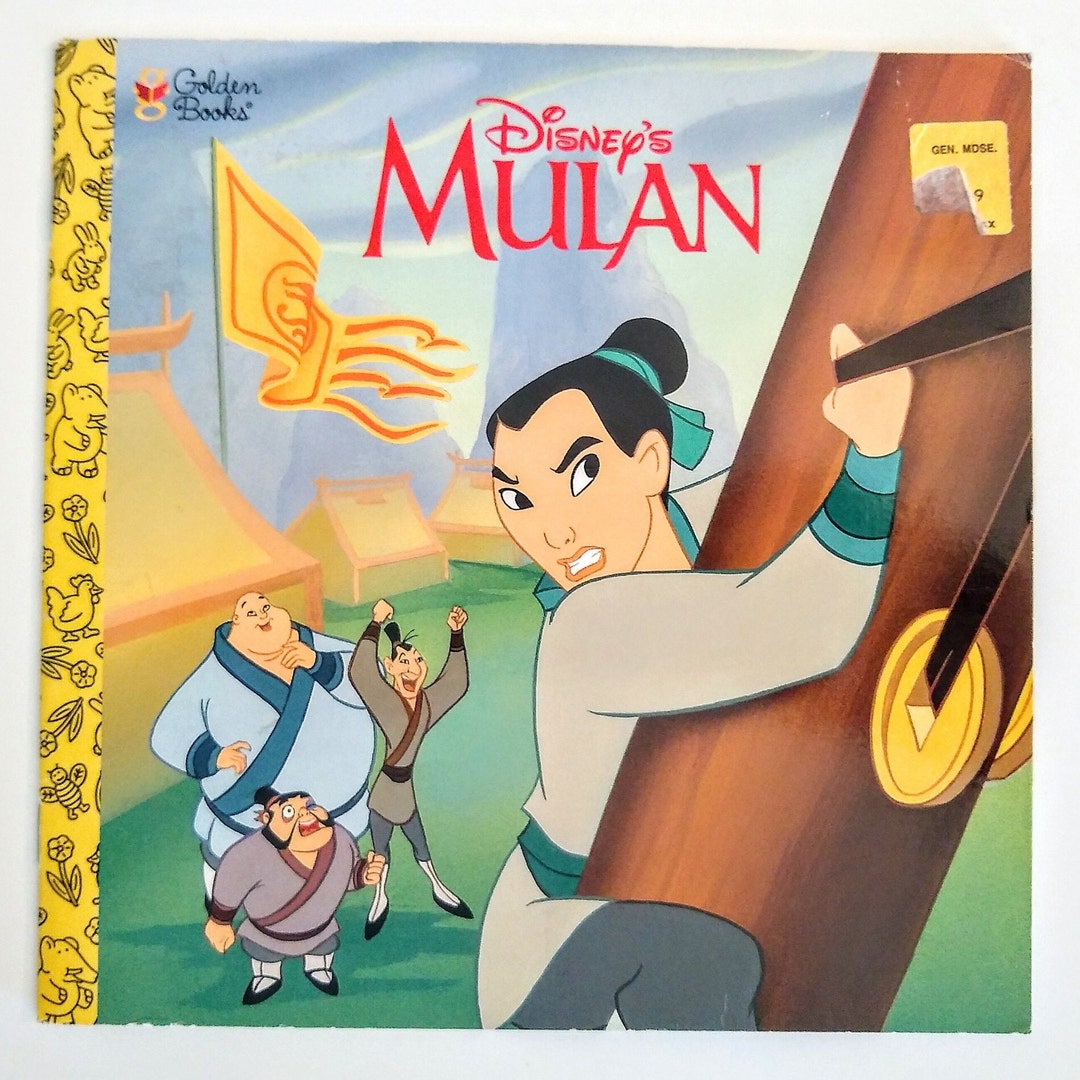 Mulan Softcover Golden Book, Vintage 1998 Disneys Mulan Softcover Kids ...