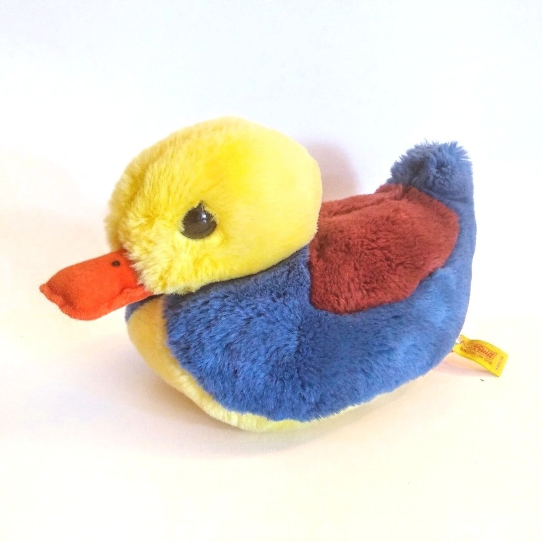 Vintage Steiff Plush Duck, Cosy Waggi 5380/26, Made in Germany ...
