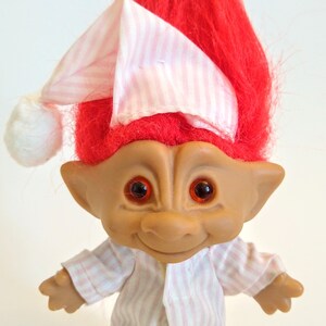 Vintage Pajama Troll, 4 Ace Treasure Troll Red Hair Red Star Gemstone ...