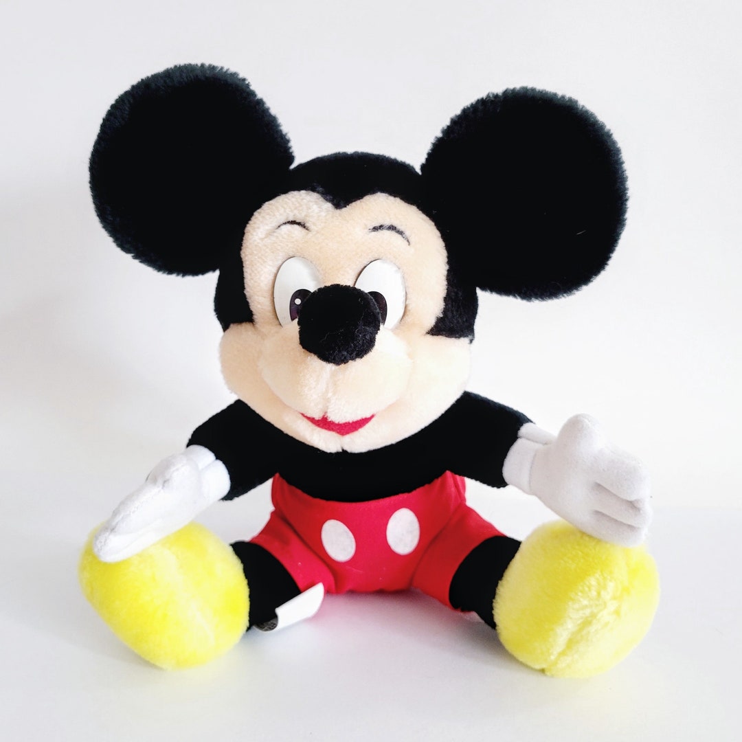 Vintage Mickey Mouse Plush Toy Stuffed Animal Disney Parks Disneyland ...