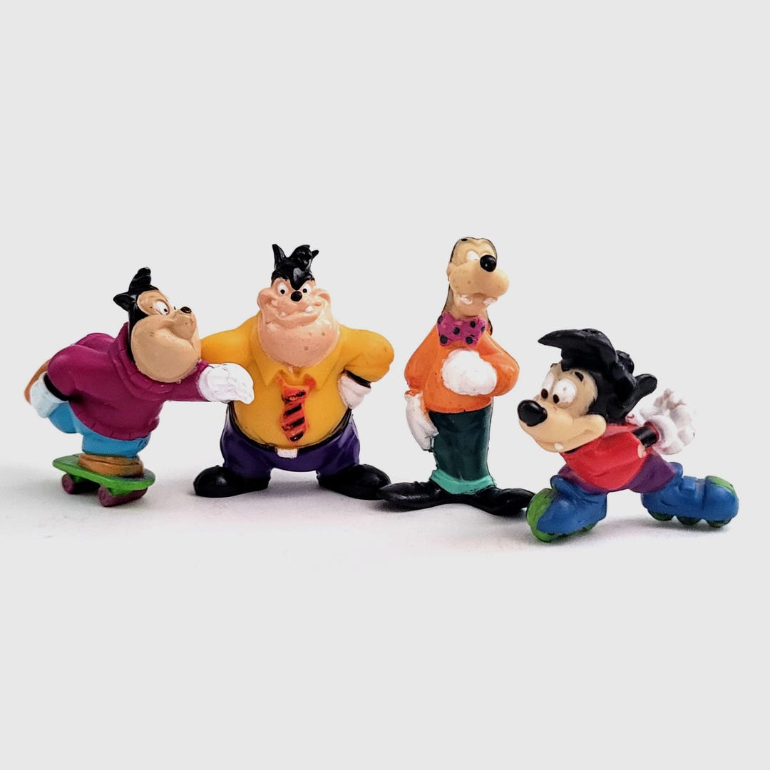Goof Troop PVC Figures, Set of 4, Vintage 90s Disney Kelloggs Cereal ...