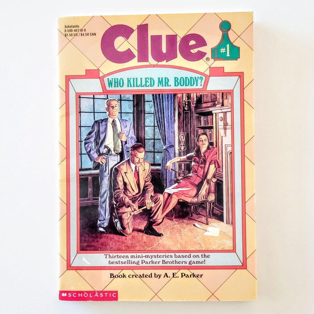 Clue 1 Who Killed Mr Boddy by AE Parker 1992 Vintage Paperback ...