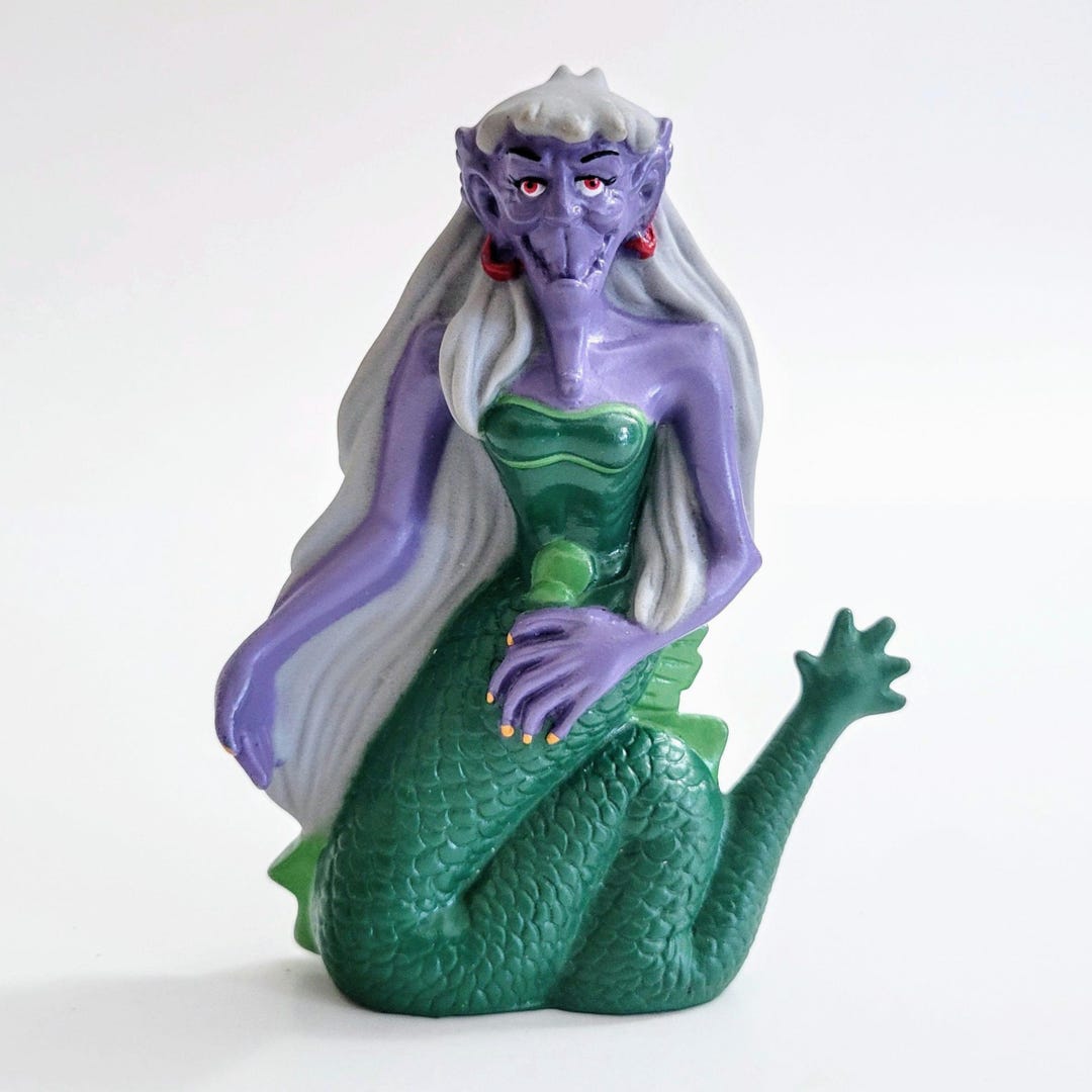 Vintage Saban Adventures of the Little Mermaid Sea Witch Hedwig Toy ...