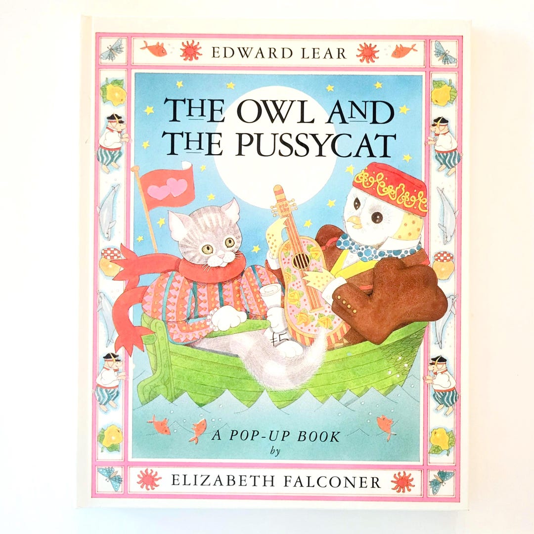 The Owl and the Pussycat Pop up Vintage Childrens Book - Etsy
