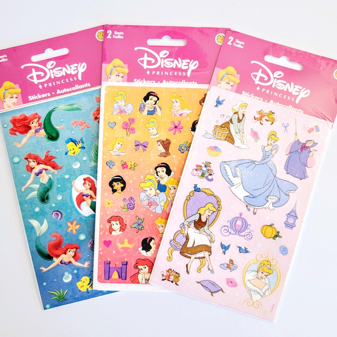 Disney Princess Sandylion Stickers, 3 Sealed Packs, the Little Mermaid ...