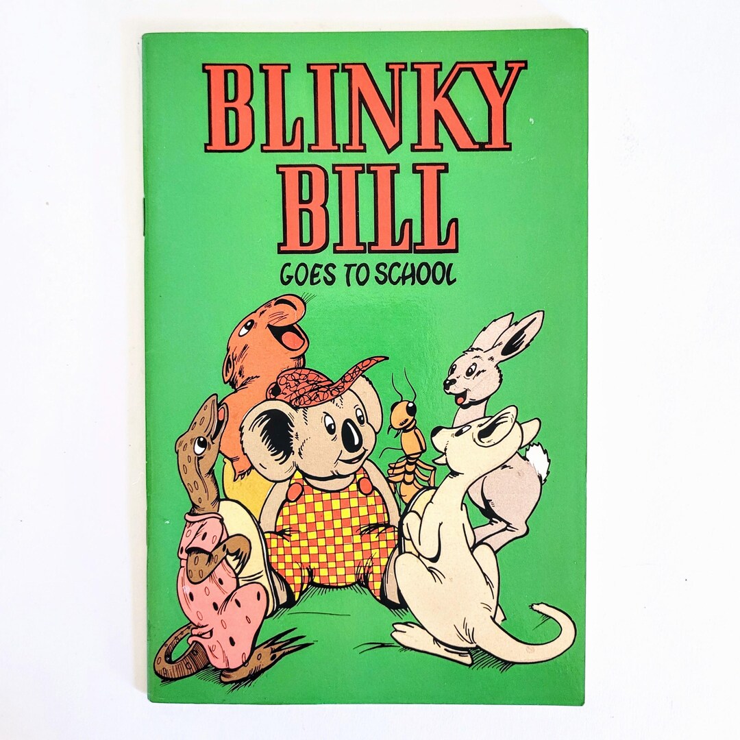 Blinky Bill Goes to School by Dorothy Wall 1982 Vintage Softcover ...