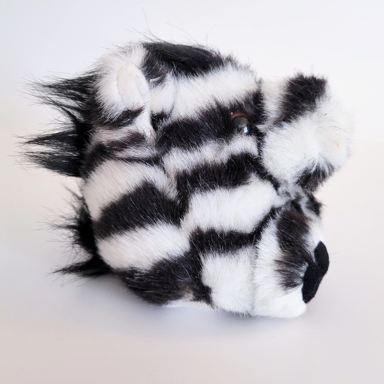 Puffkins Zack the Zebra Mini Plush Toy With Tags, Vintage 90s Swibco ...