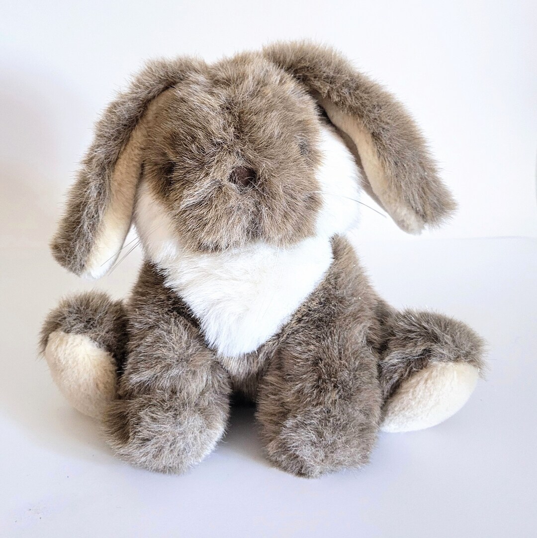 Vintage Bunny Rabbit Plush Toy Stuffed Animal Mervyns Playful Pals 80s ...