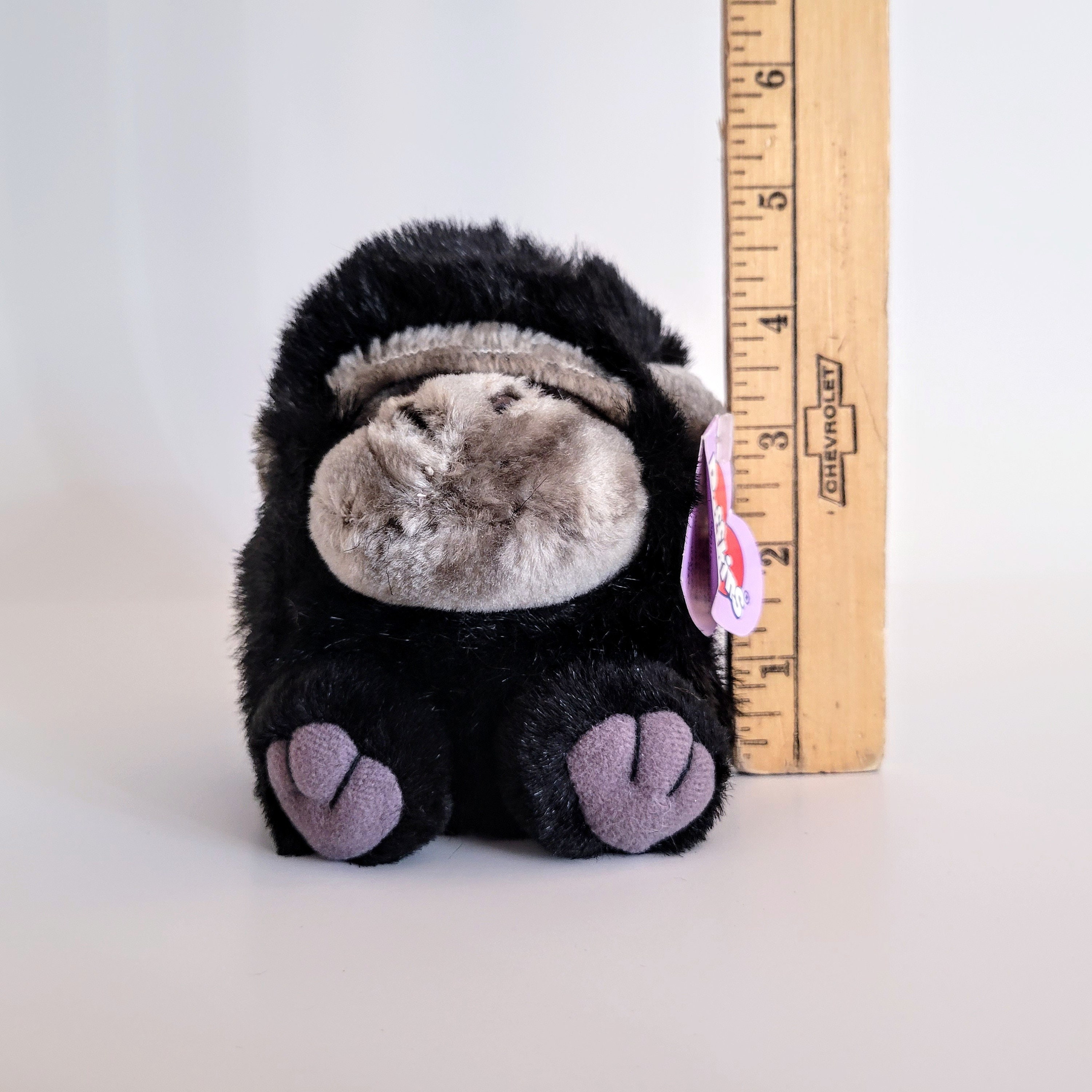 Puffkins Max the Gorilla Mini Plush Toy With Tags, Vintage 90s Swibco ...