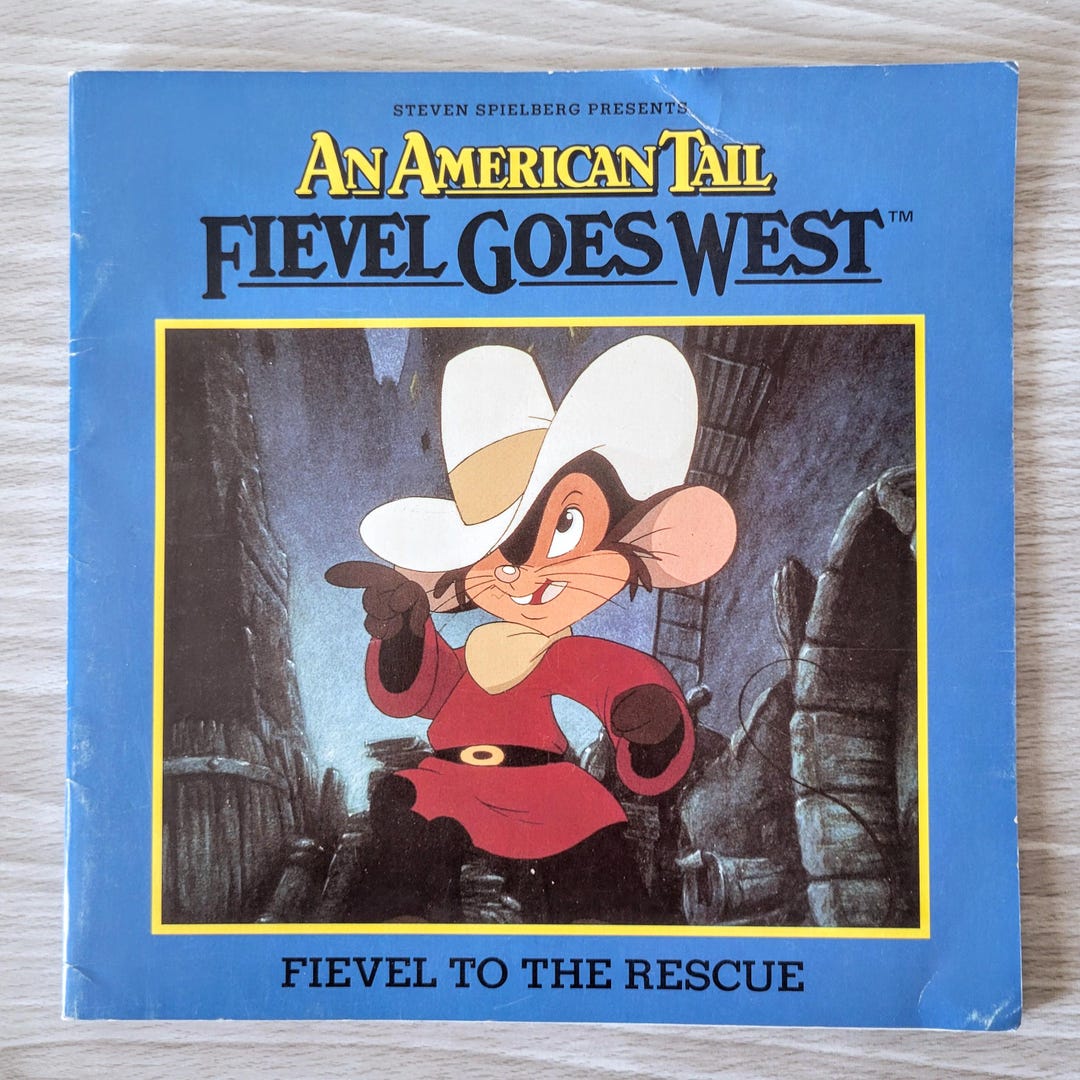 An American Tail Fievel Goes West Fievel to the Rescue 1991 Vintage ...