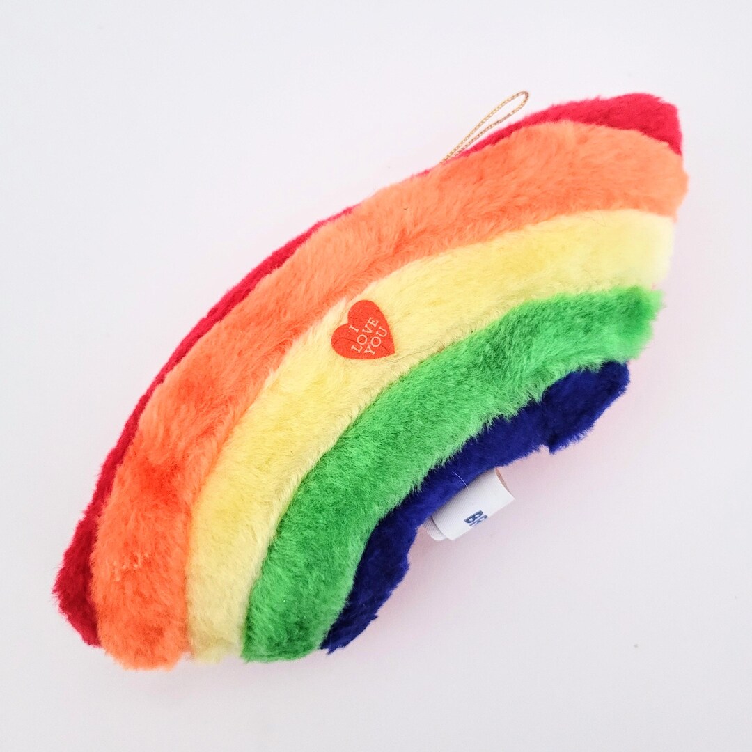Vintage Rainbow Hanging Plush by Dan Brechner, Small Stuffed Rainbow ...