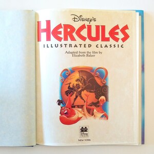 Disney Hercules Illustrated Classic 1997 Hardcover Storybook With ...