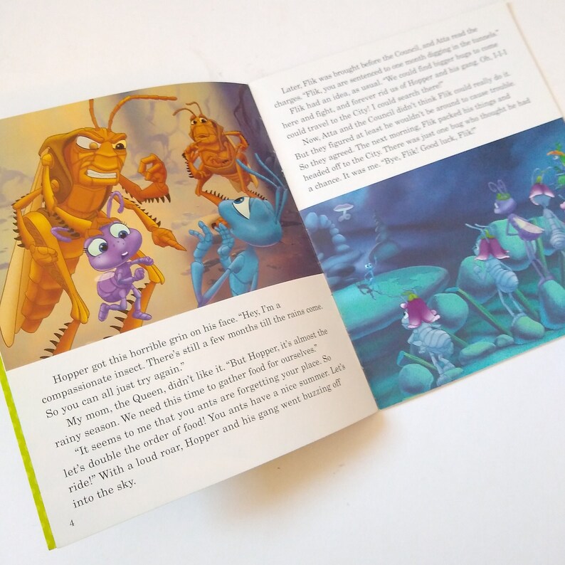 A Bugs Life Book Vintage 1998 Softcover Disney Childrens - Etsy