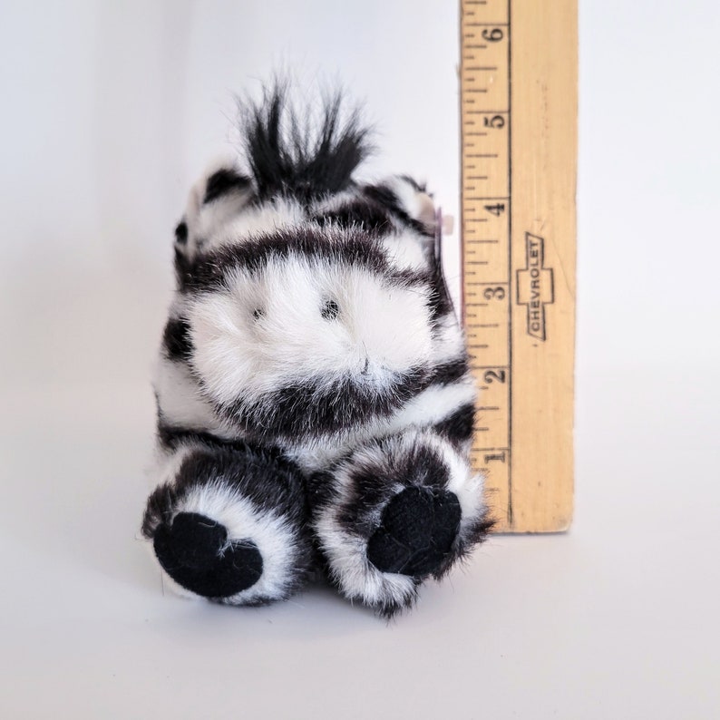 Puffkins Zack the Zebra Mini Plush Toy With Tags, Vintage 90s Swibco ...