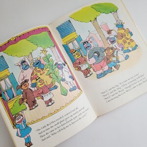 Sesame Street the Little Red Hen 1981 Vintage Hardcover Childrens Book ...