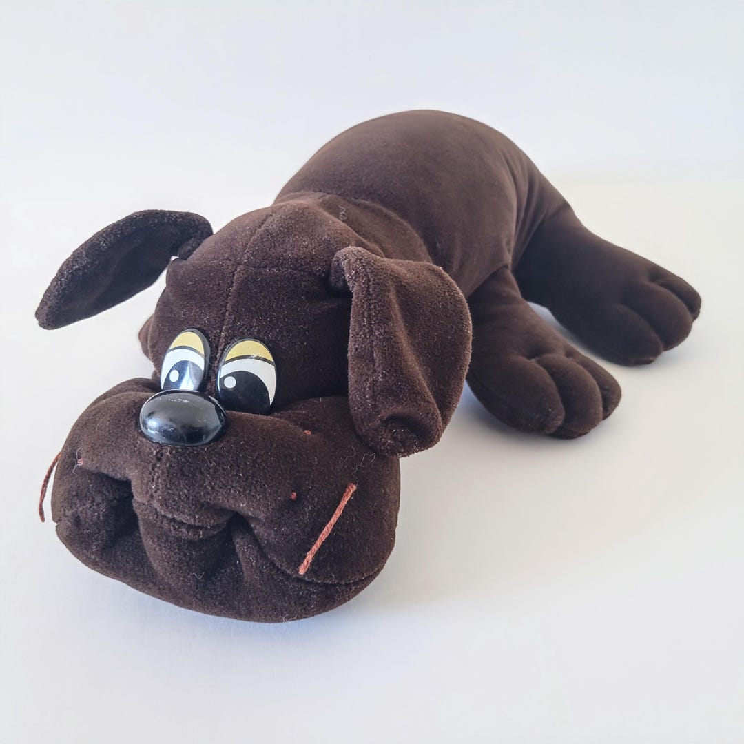 Vintage Tonka Pound Puppies Large Brown Plush Dog Stuffed Animal Toy 17 ...