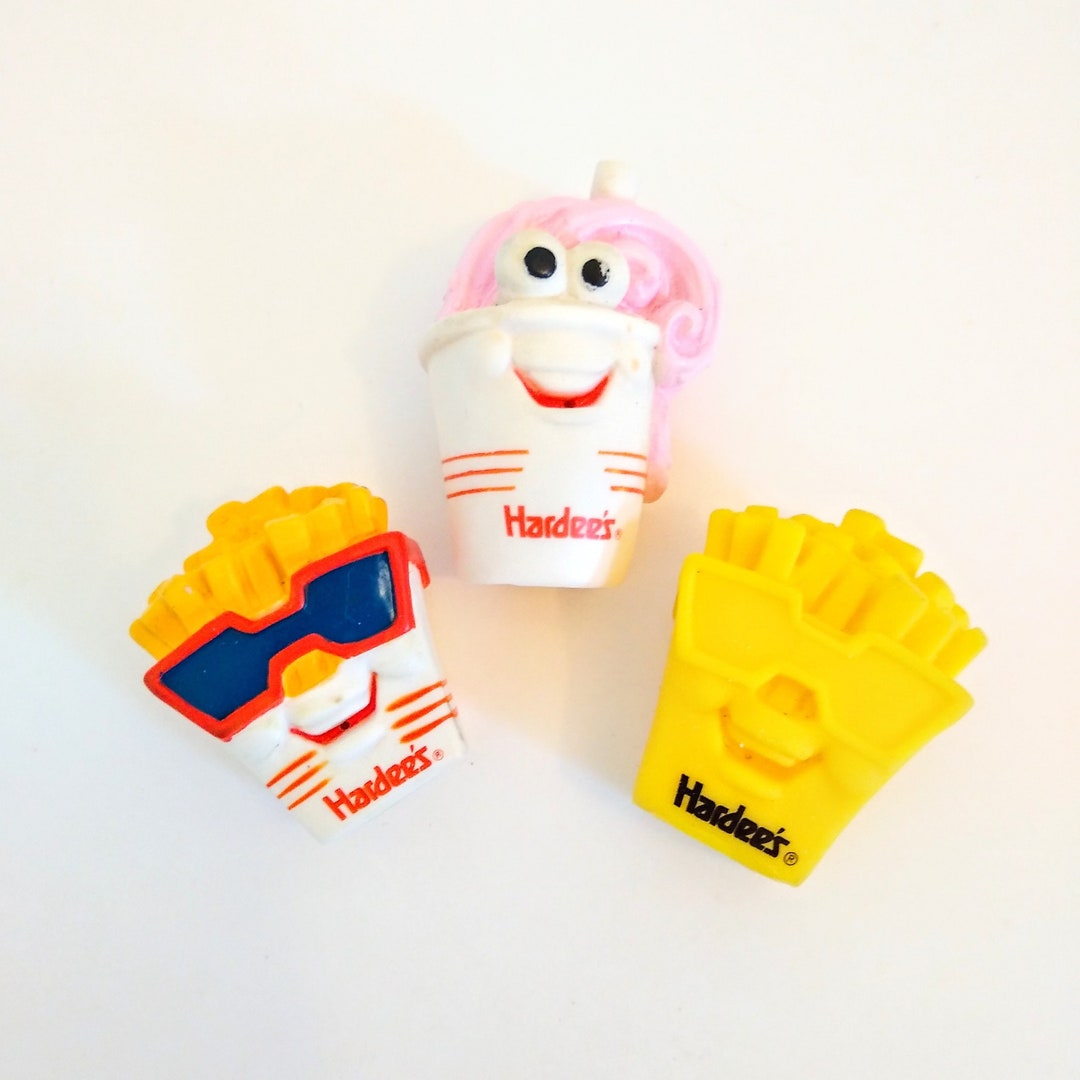 Hardees Strawberry Milkshake and Fries Vintage Kids Meal Squirters ...