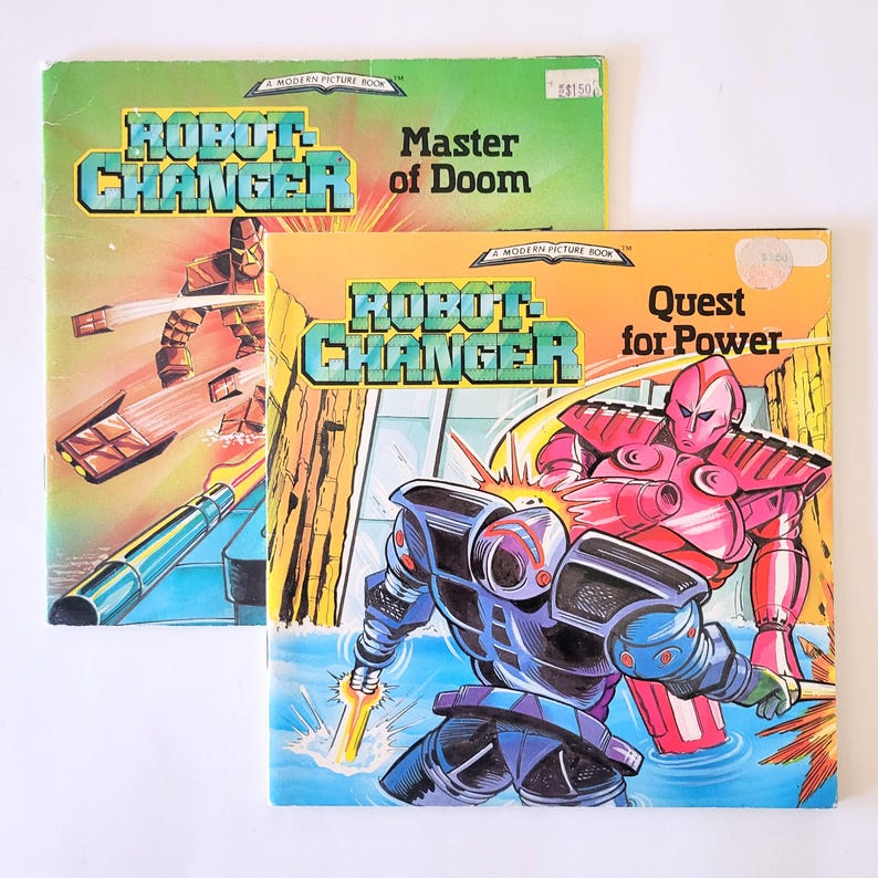 Robot Changer Softcover Childrens Books, Set of 2, Master of Doom and ...