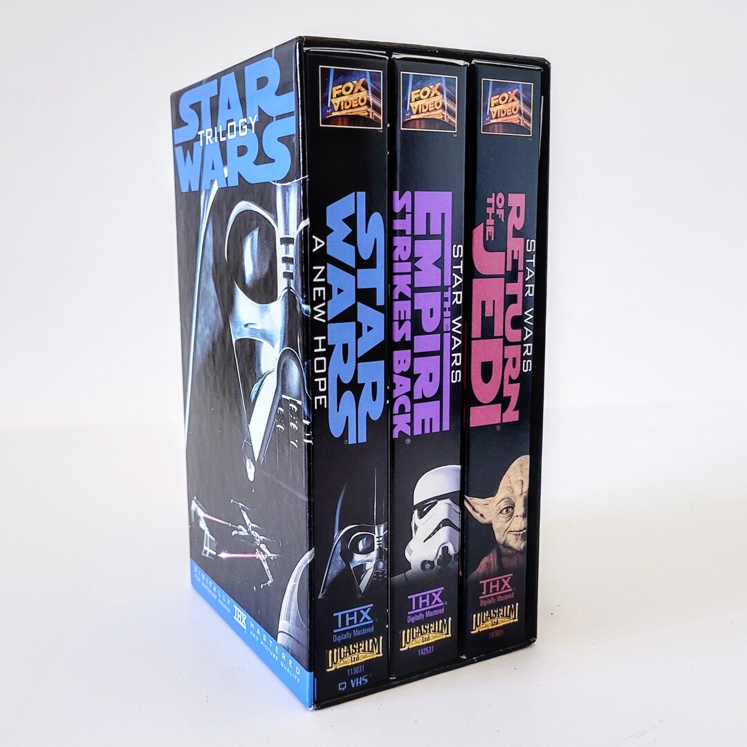 Star Wars Trilogy VHS Box Set Unaltered Versions Digitally Remastered ...