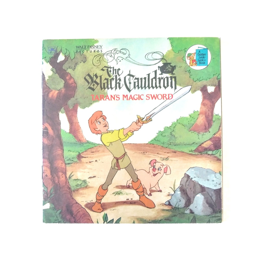 The Black Cauldron Tarans Magic Sword Softcover Vintage 1985 Disney ...