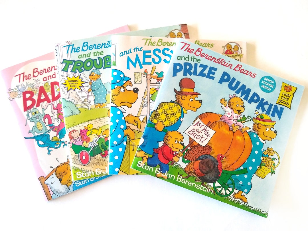 Berenstain Bears Book Lot, 2012 Reprints With Stickers, Prize Pumpkin ...