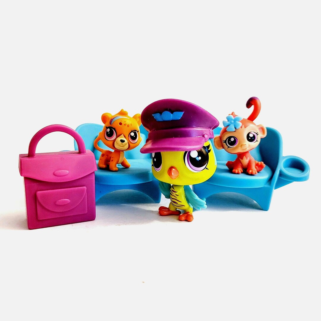 Littlest Pet Shop Pet Fest Jet Partial Set, Hugsy Lovejoy Bird, Kelvin ...