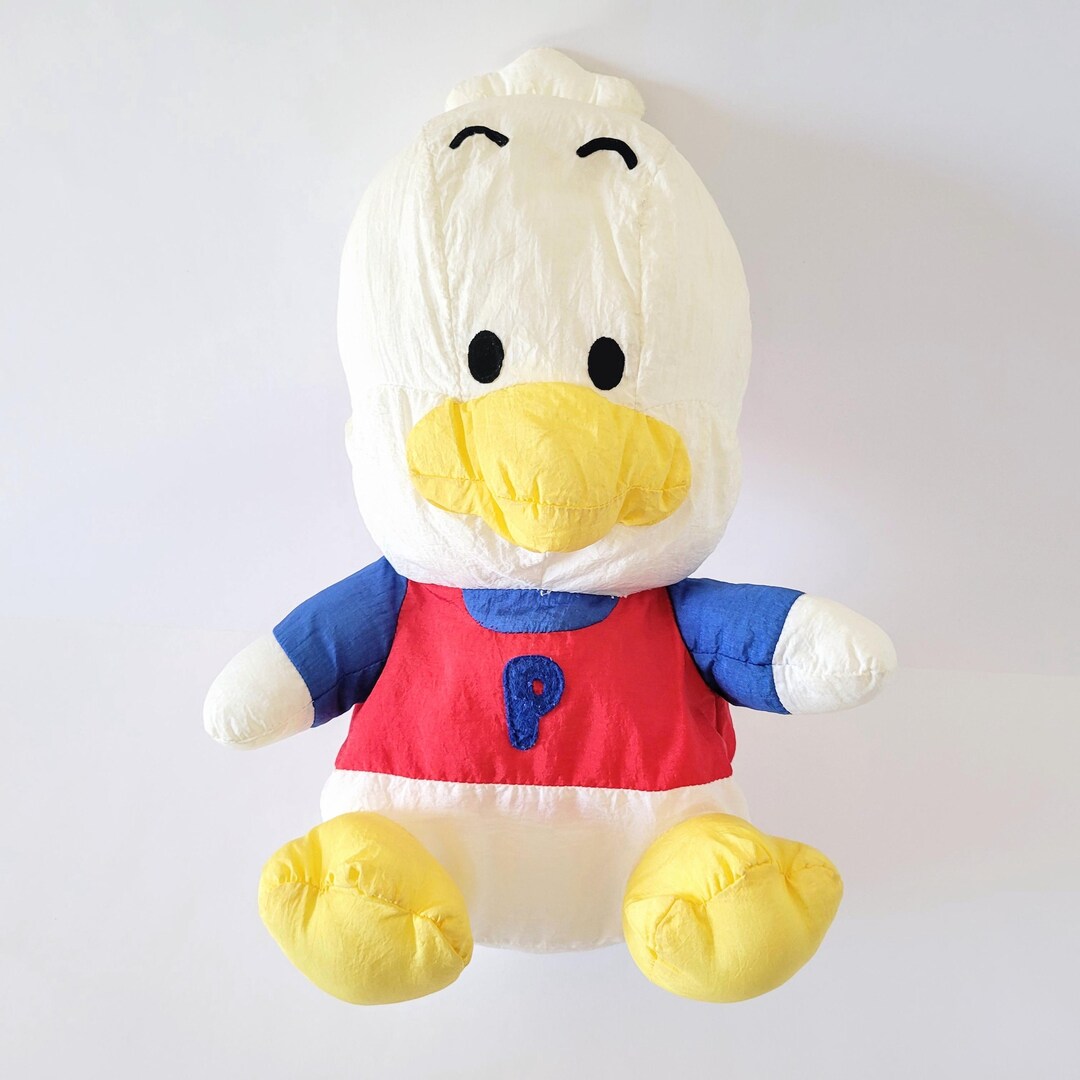 Vintage Sanrio Pekkle Duck Nylon Parachute Plush Toy Stuffed Animal 13 ...