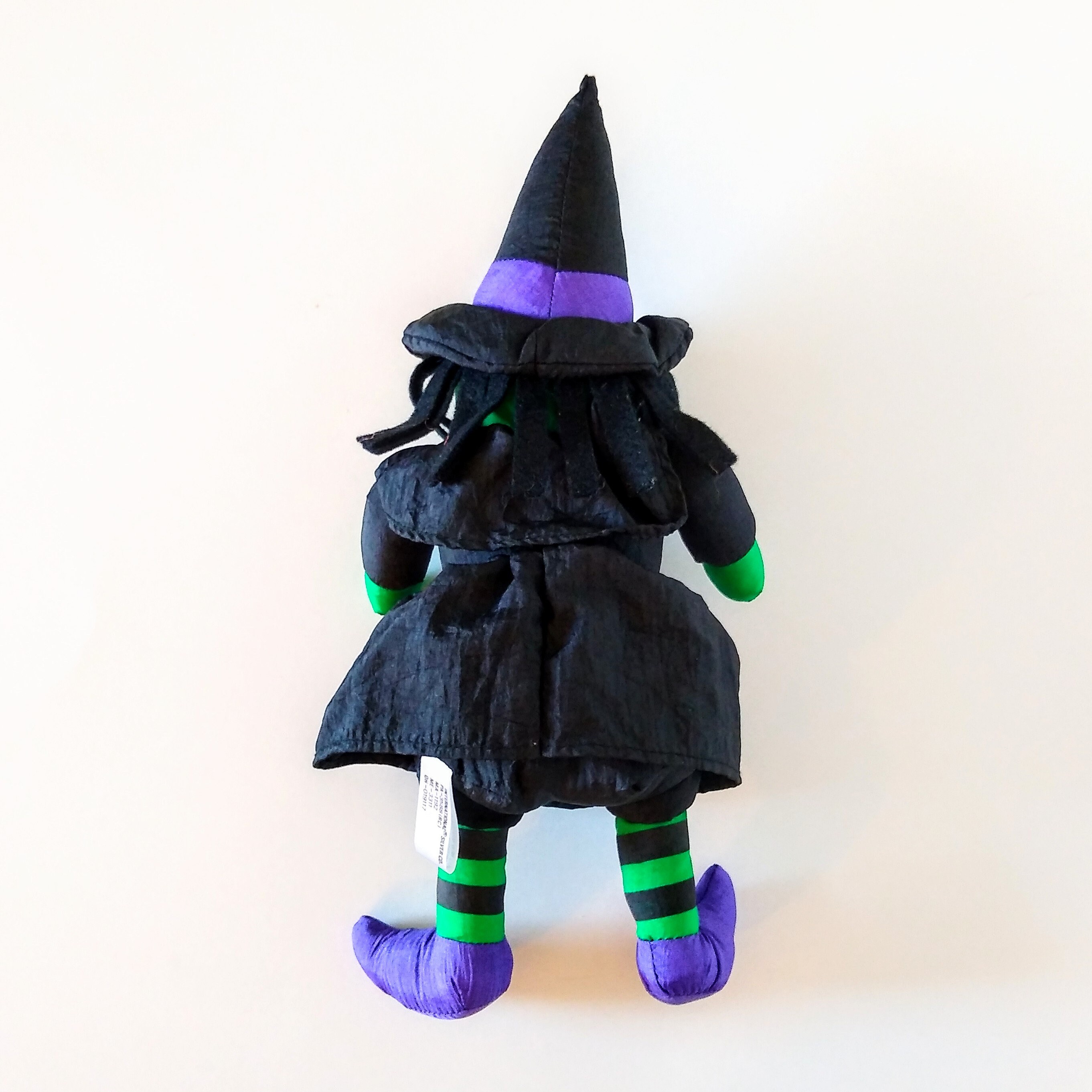 90s Nylon Witch Plush Toy Halloween Decor Vintage Witch Doll - Etsy