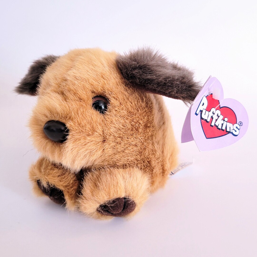 Puffkins Fetch the Dog Mini Plush Toy With Tags, Vintage 90s Swibco ...