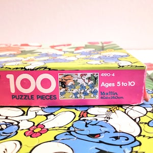 The Smurfs Jigsaw Puzzle Vintage 1980s Milton Bradley 100 Piece Childrens Puzzle - Etsy