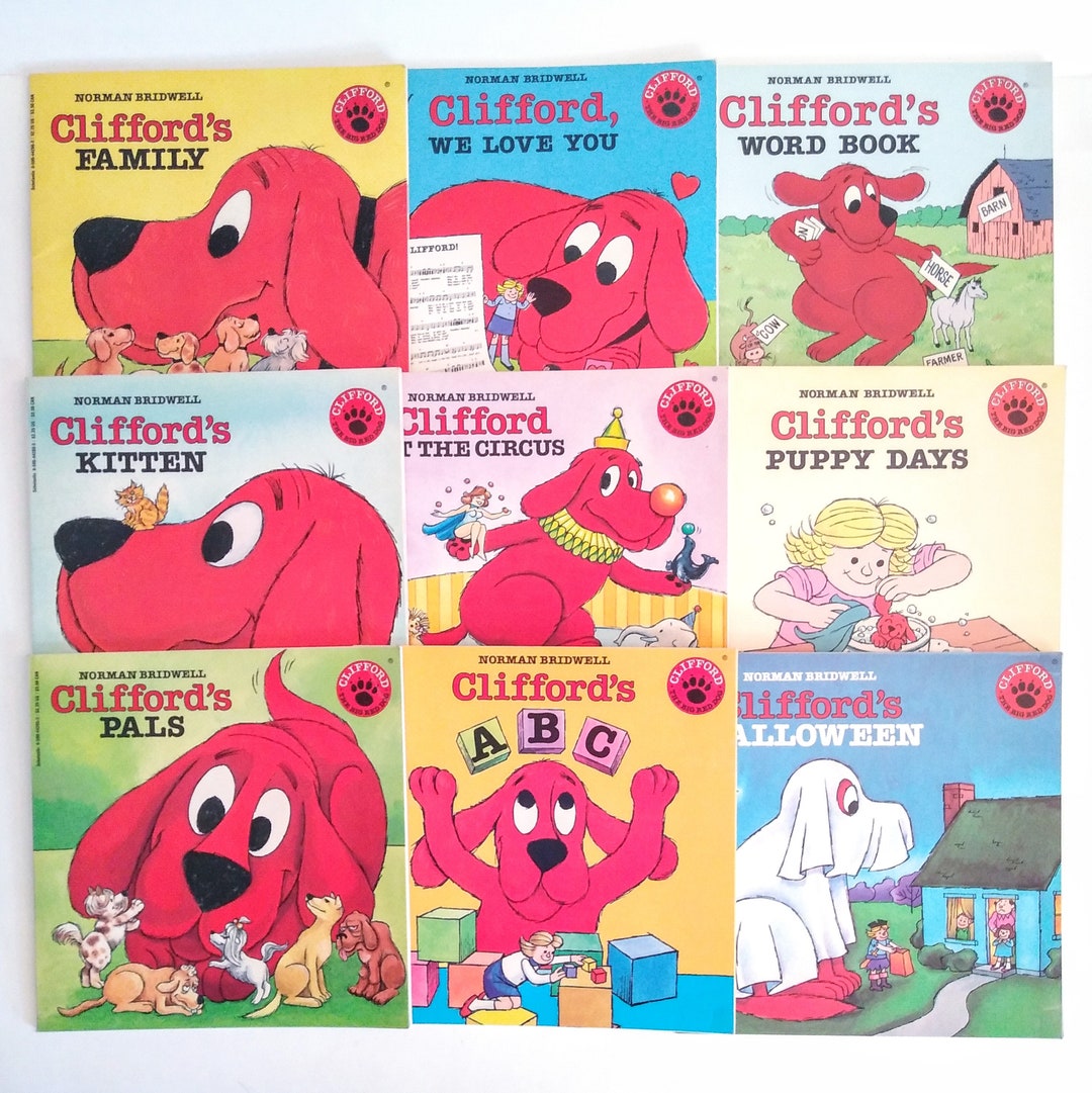 Vintage Clifford the Big Red Dog Softcover Childrens Book Lot - Etsy