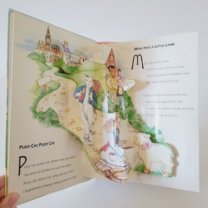 Vintage Mother Goose Pop up Books, Set of 2, Rhymes About Children ...