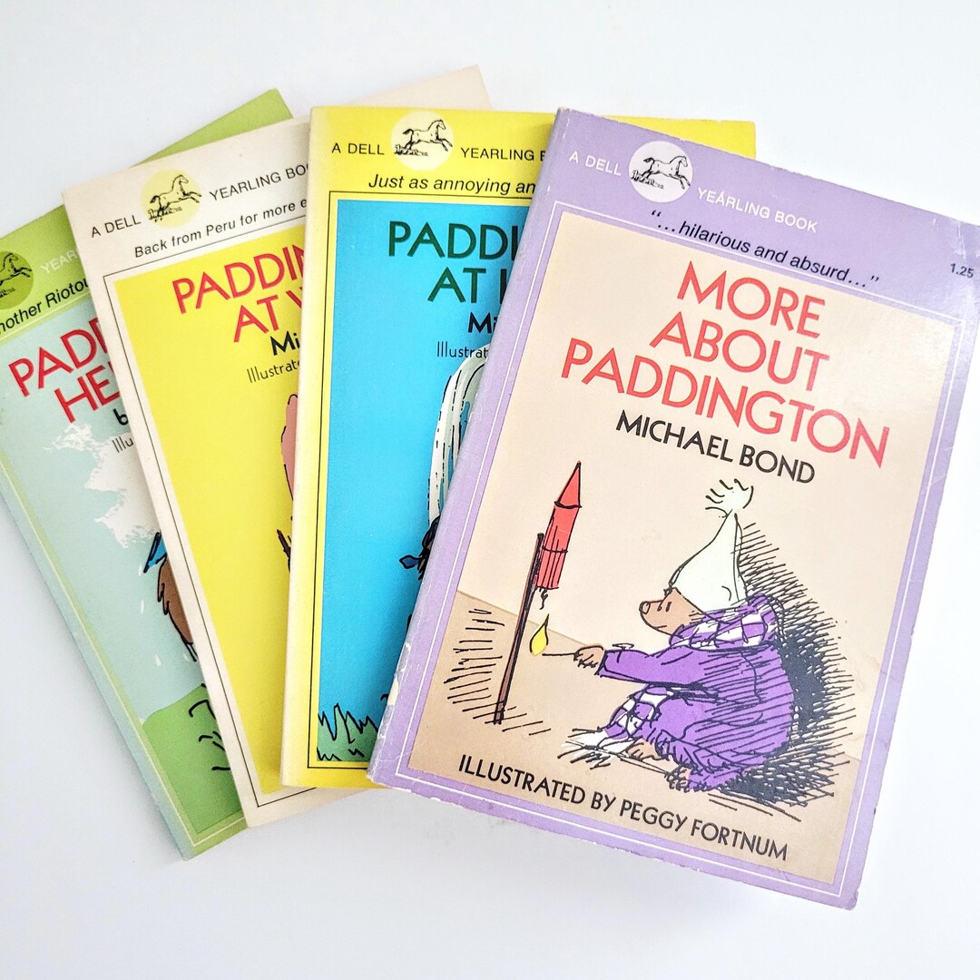 Vintage Paddington Bear Books Lot of 4 Dell Paperback Books, Good ...