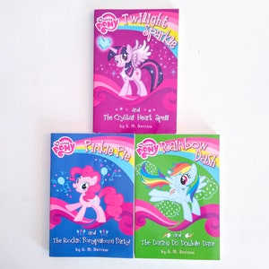 My Little Pony Chapter Books, Lot of 3, Twilight Sparkle Rainbow Dash ...