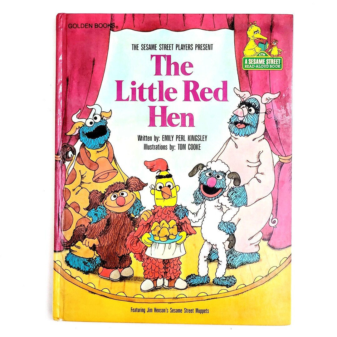 Sesame Street the Little Red Hen 1981 Vintage Hardcover Childrens Book ...