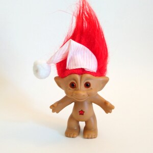 Vintage Pajama Troll, 4 Ace Treasure Troll Red Hair Red Star Gemstone ...