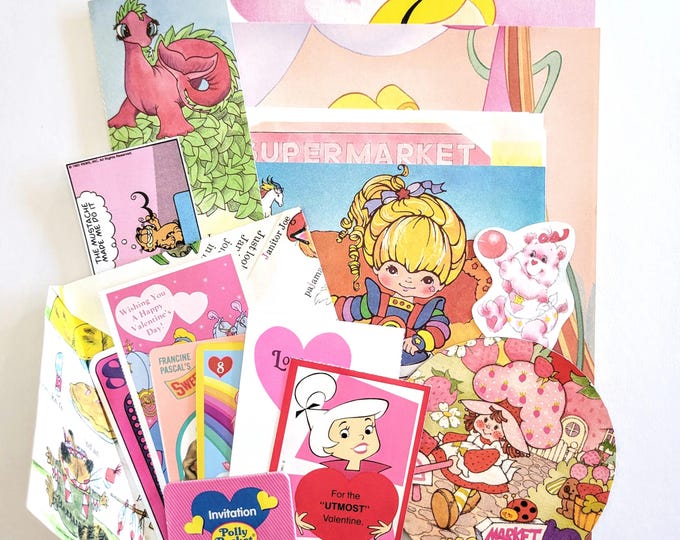 80s 90s Paper Ephemera Pack for Junk Journals Scrapbooking Crafting One ...