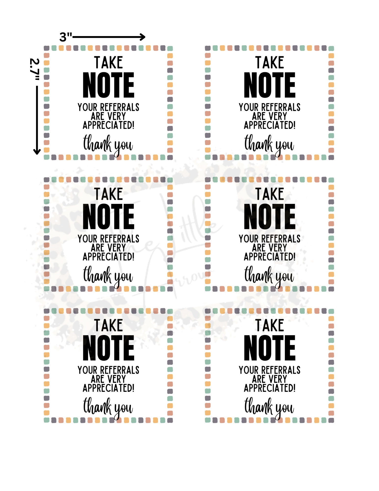 Digital File Take Note Gift Tag - Etsy