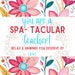 Digital File-- Spa-tacular Teacher Gift Tag - Etsy