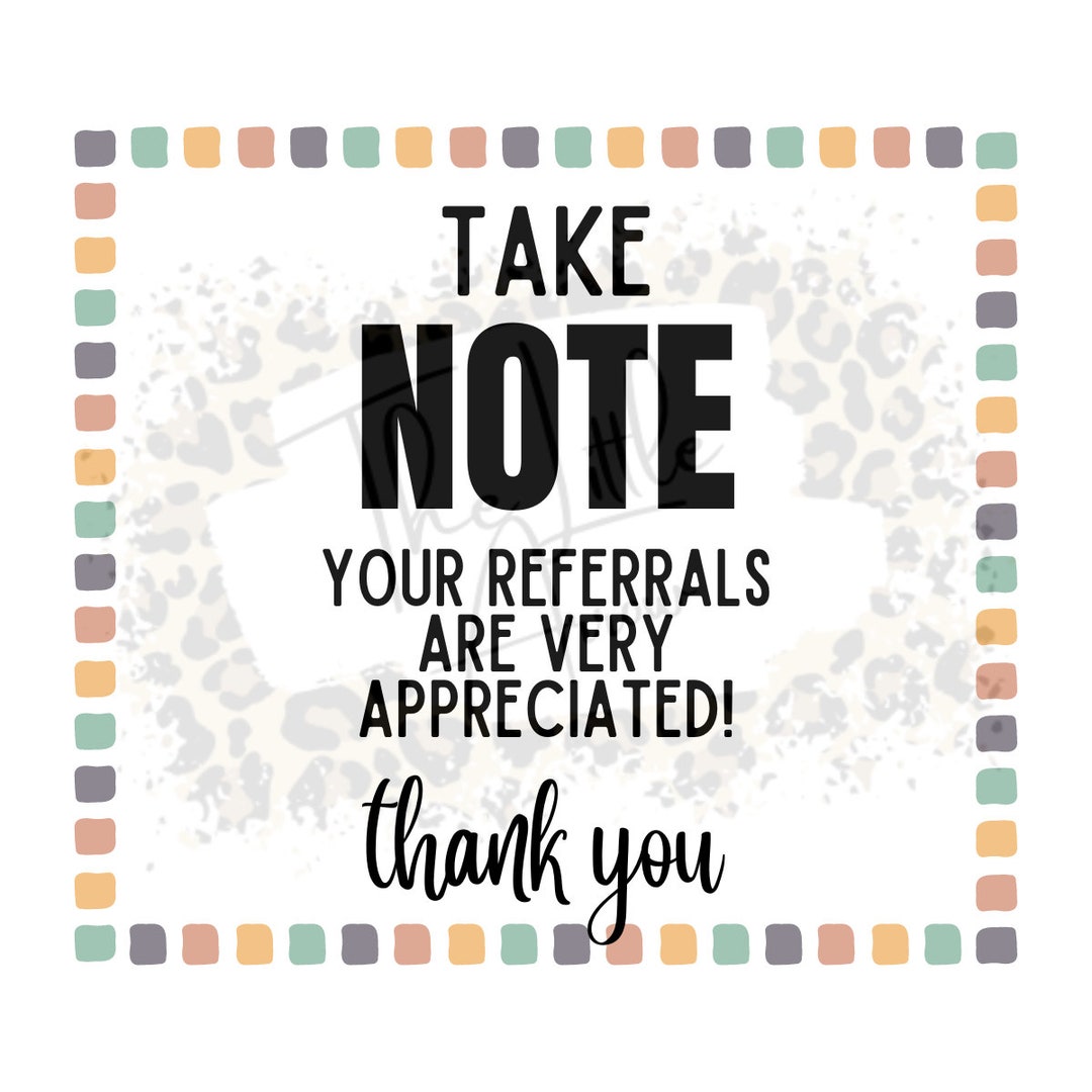 Digital File- Take Note Gift Tag - Etsy