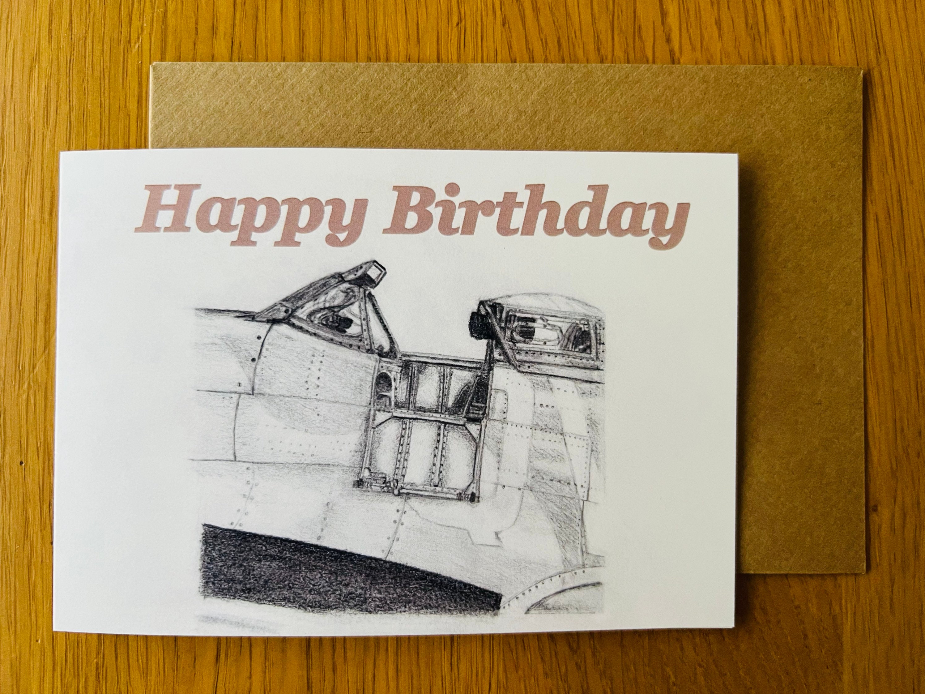 Birthday Spitfire Card / Birthday Ww2 Plane Card / Aviation Art ...