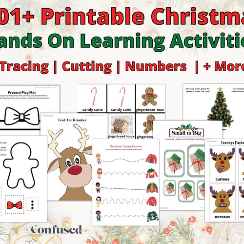 Christmas Preschool Printable Activities for Preschool - Etsy