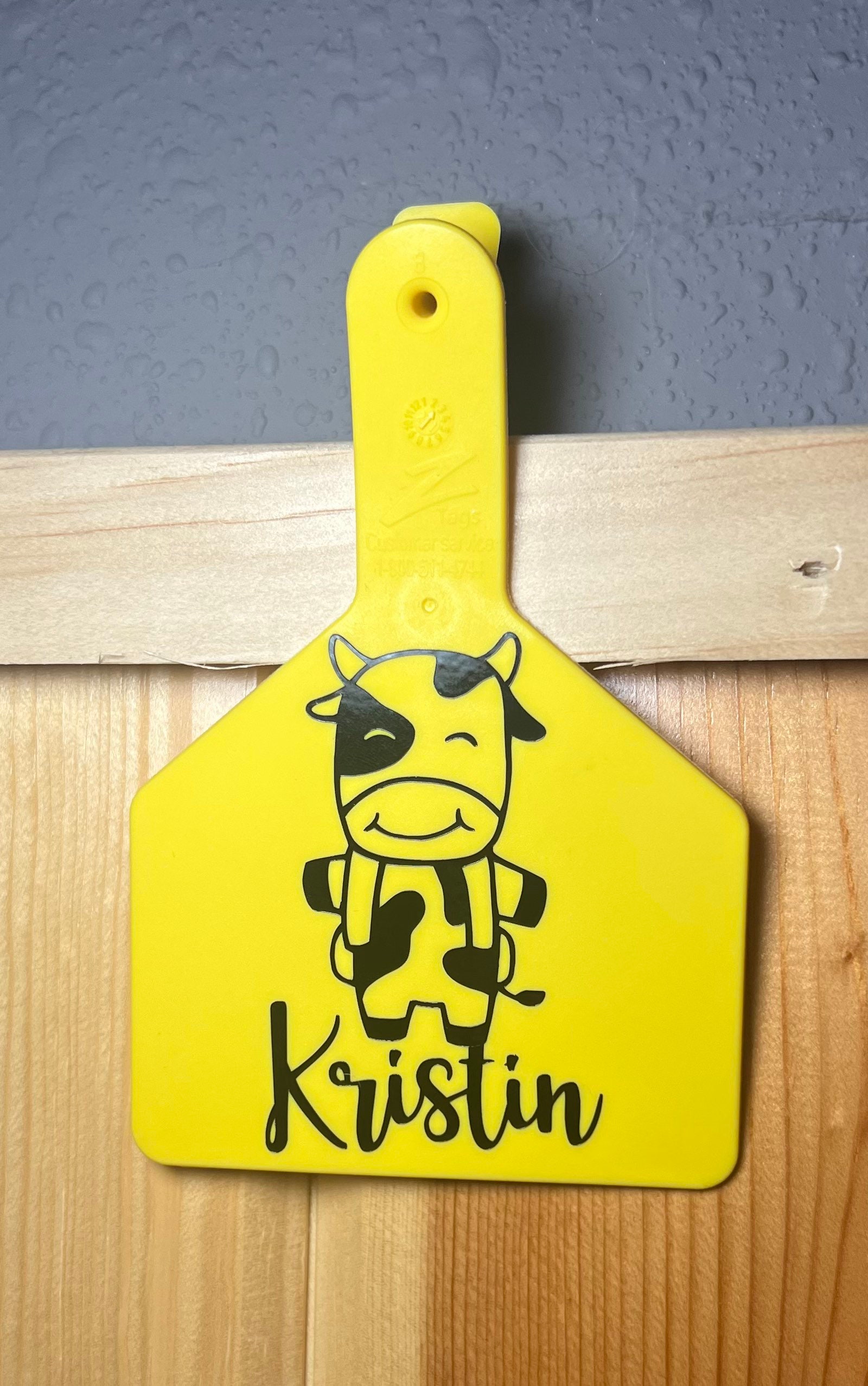 Custom Ear Tag Keychain - Etsy