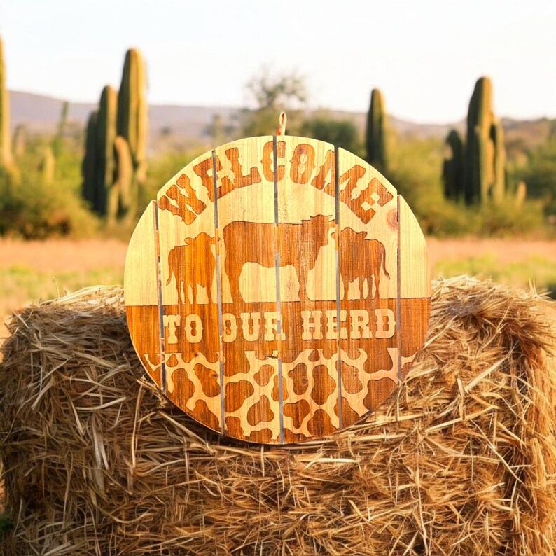 Welcome to Our Herd Sign - Etsy