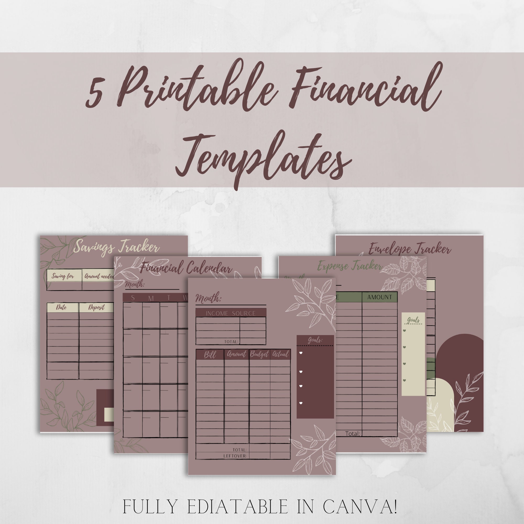 Printable Budget Book - Etsy